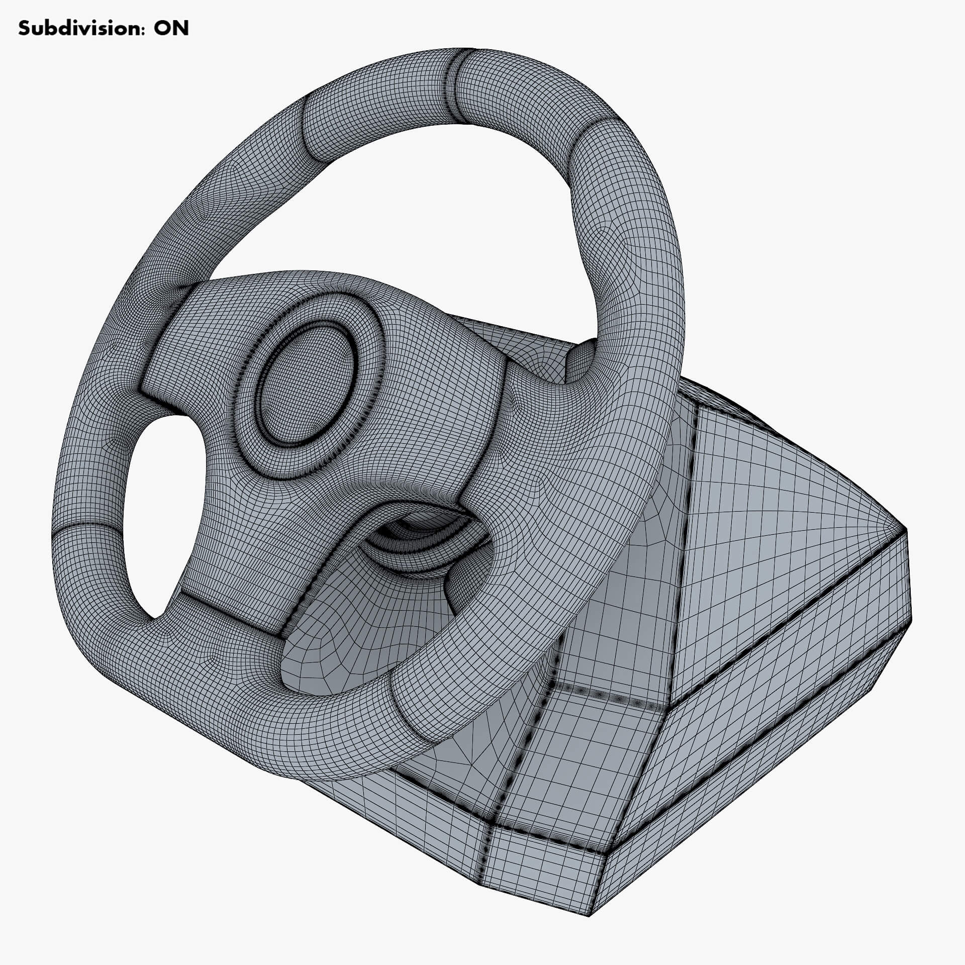 Simple Steering Wheel Game Control M 1 - 3D Model by Zurel
