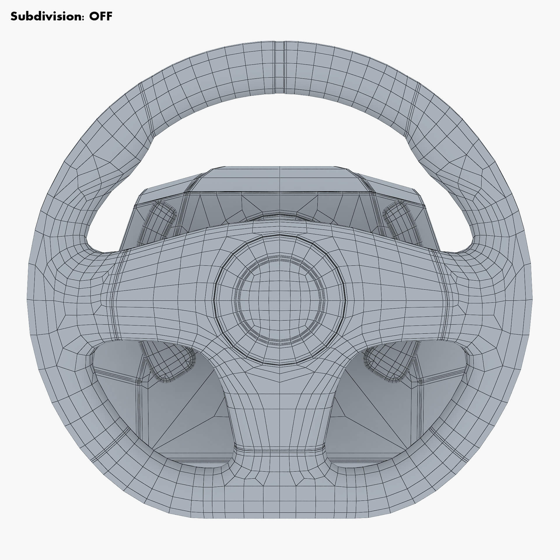 Simple Steering Wheel Game Control M 1 - 3D Model by Zurel