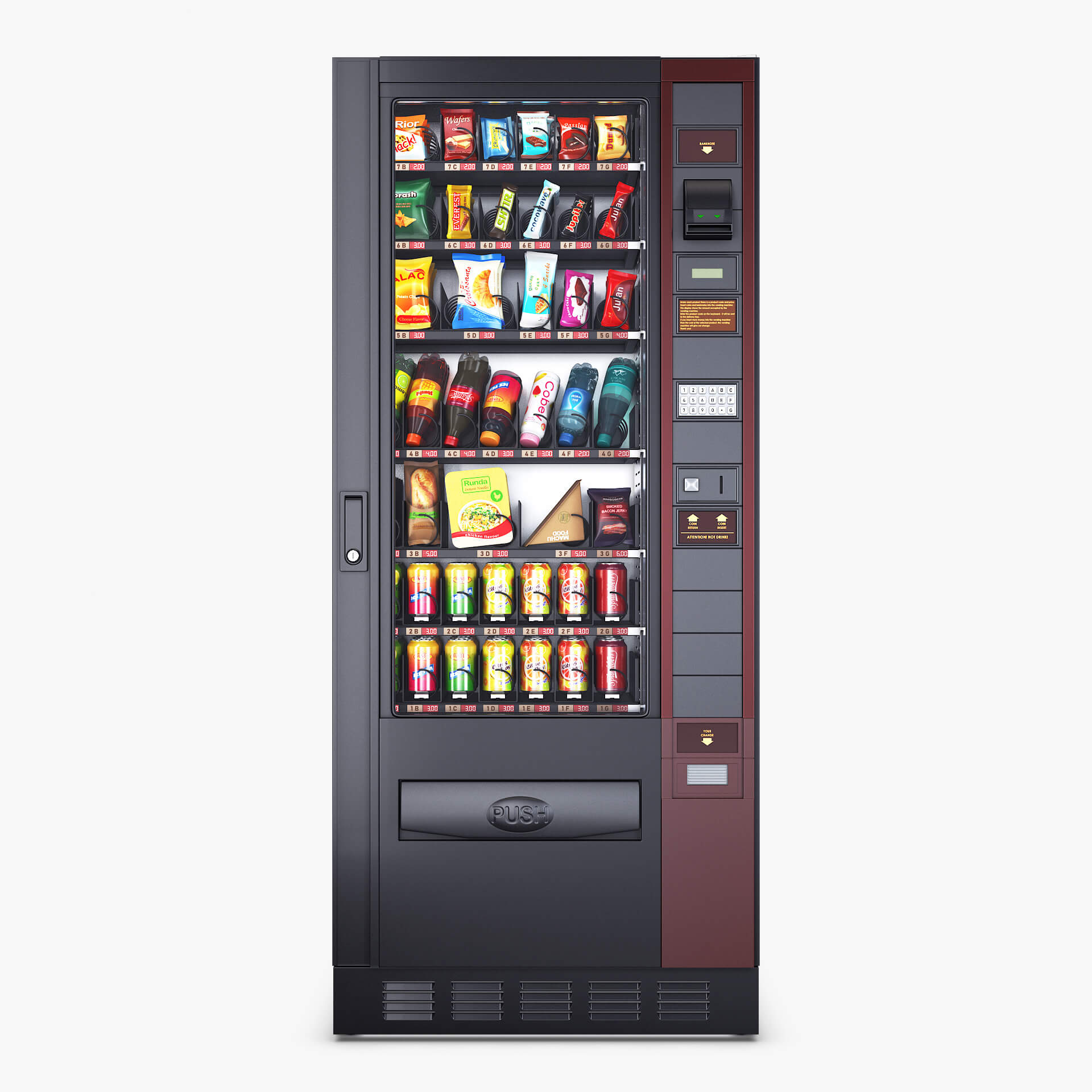 Snack Vending Machine Luce Eco M 2 - 3D Model by Zurel