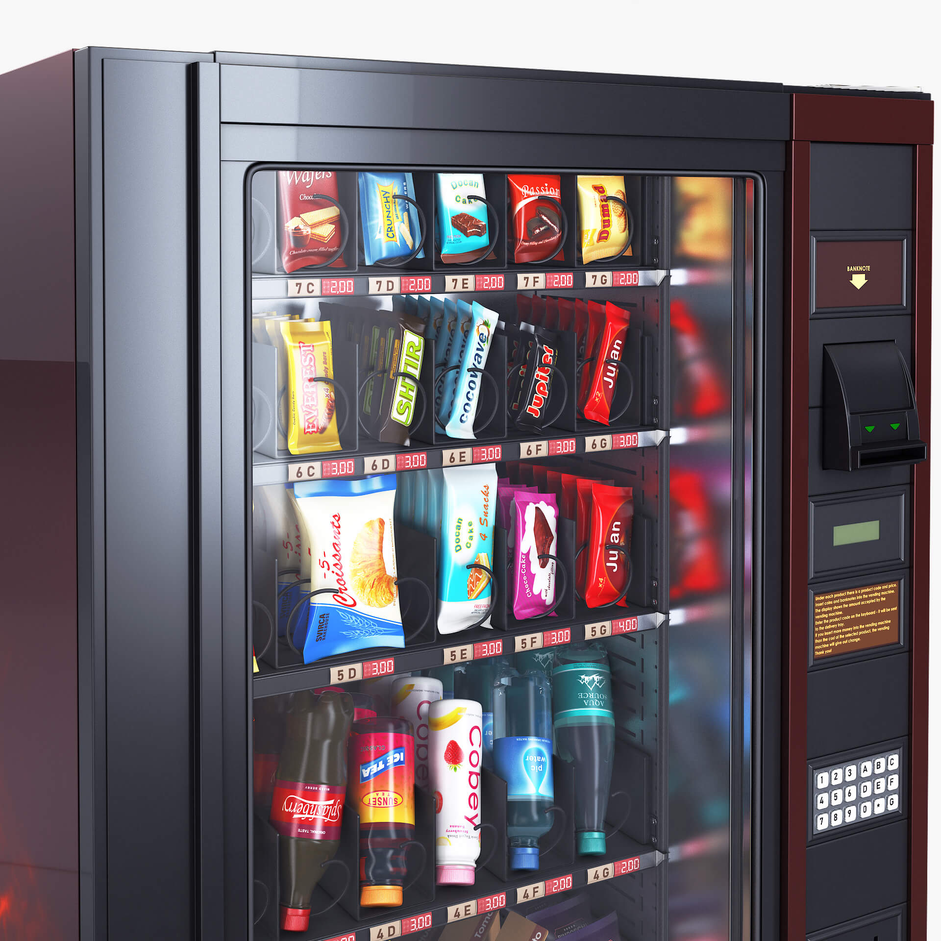 Snack Vending Machine Luce Eco M 2 - 3D Model by Zurel