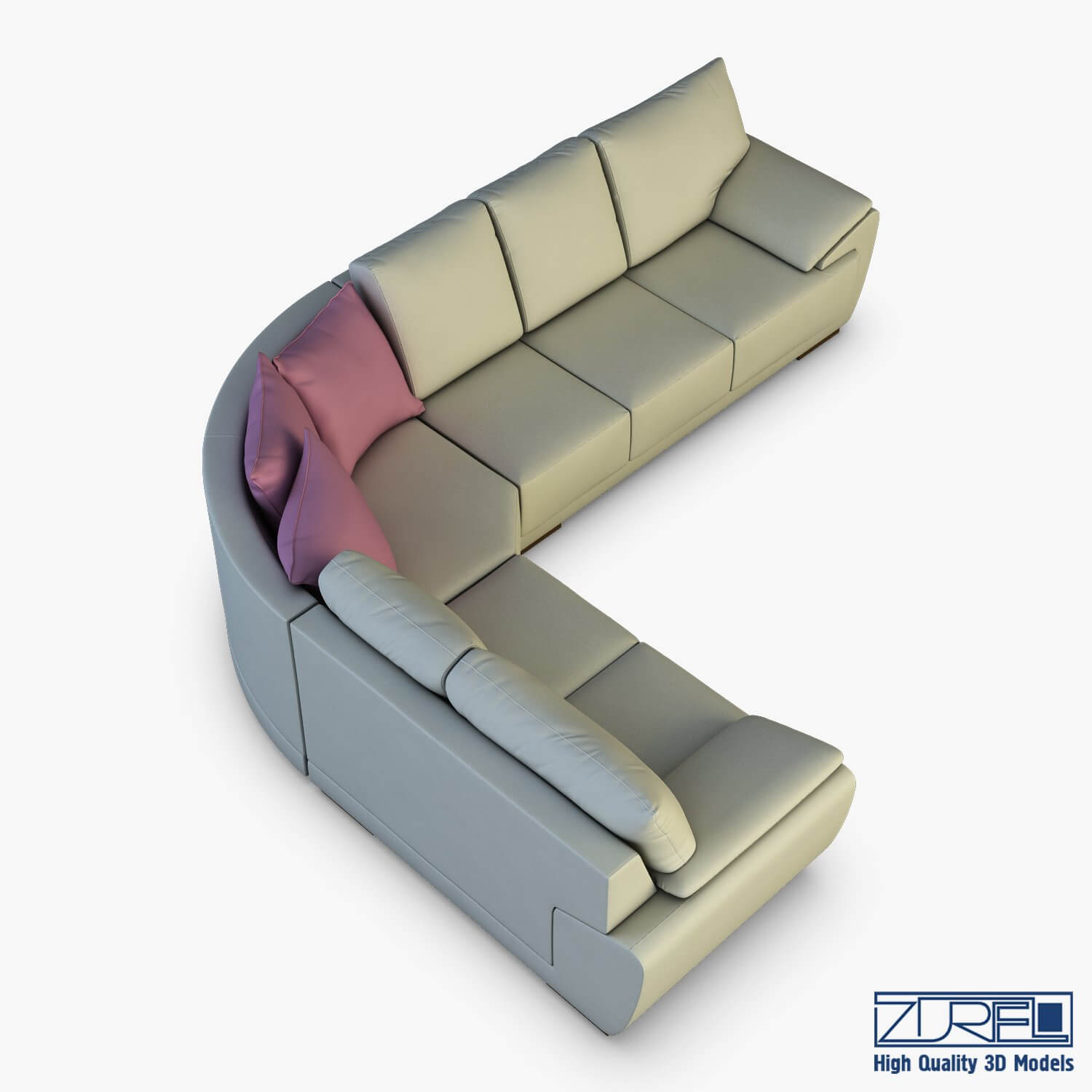 Sofia Sofa - 3D Model by Zurel