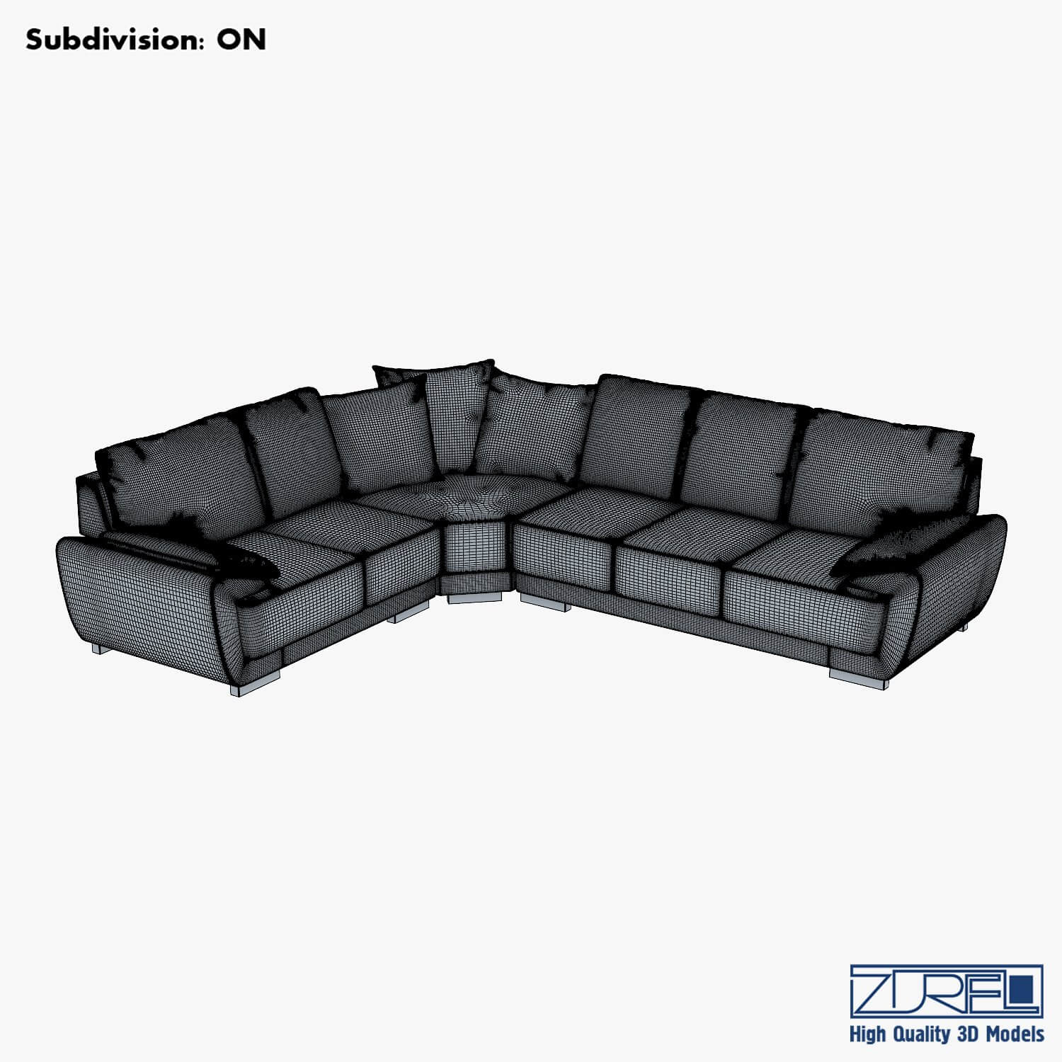 Sofia Sofa - 3D Model by Zurel
