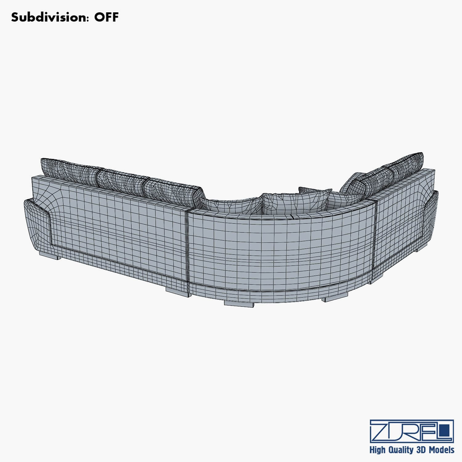 Sofia Sofa - 3D Model by Zurel