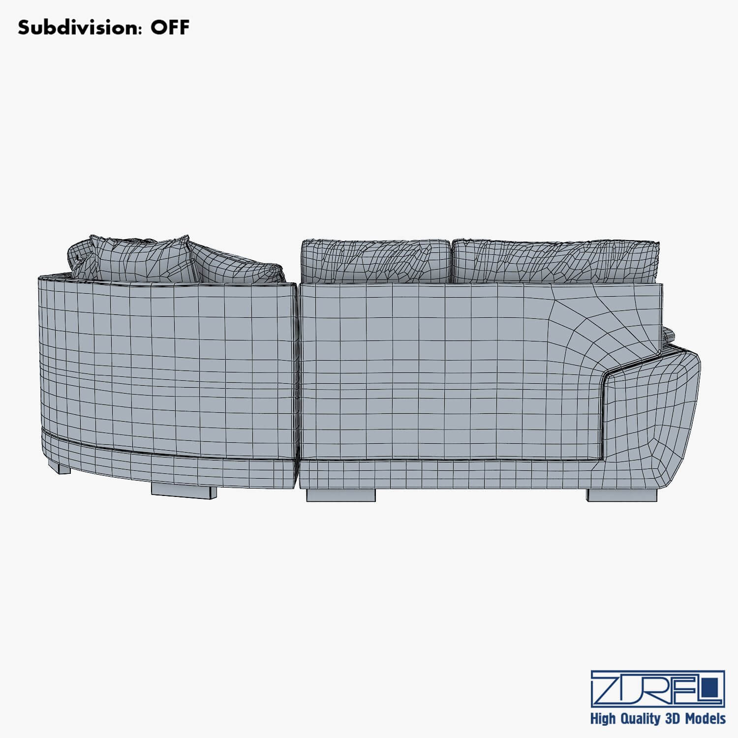 Sofia Sofa - 3D Model by Zurel