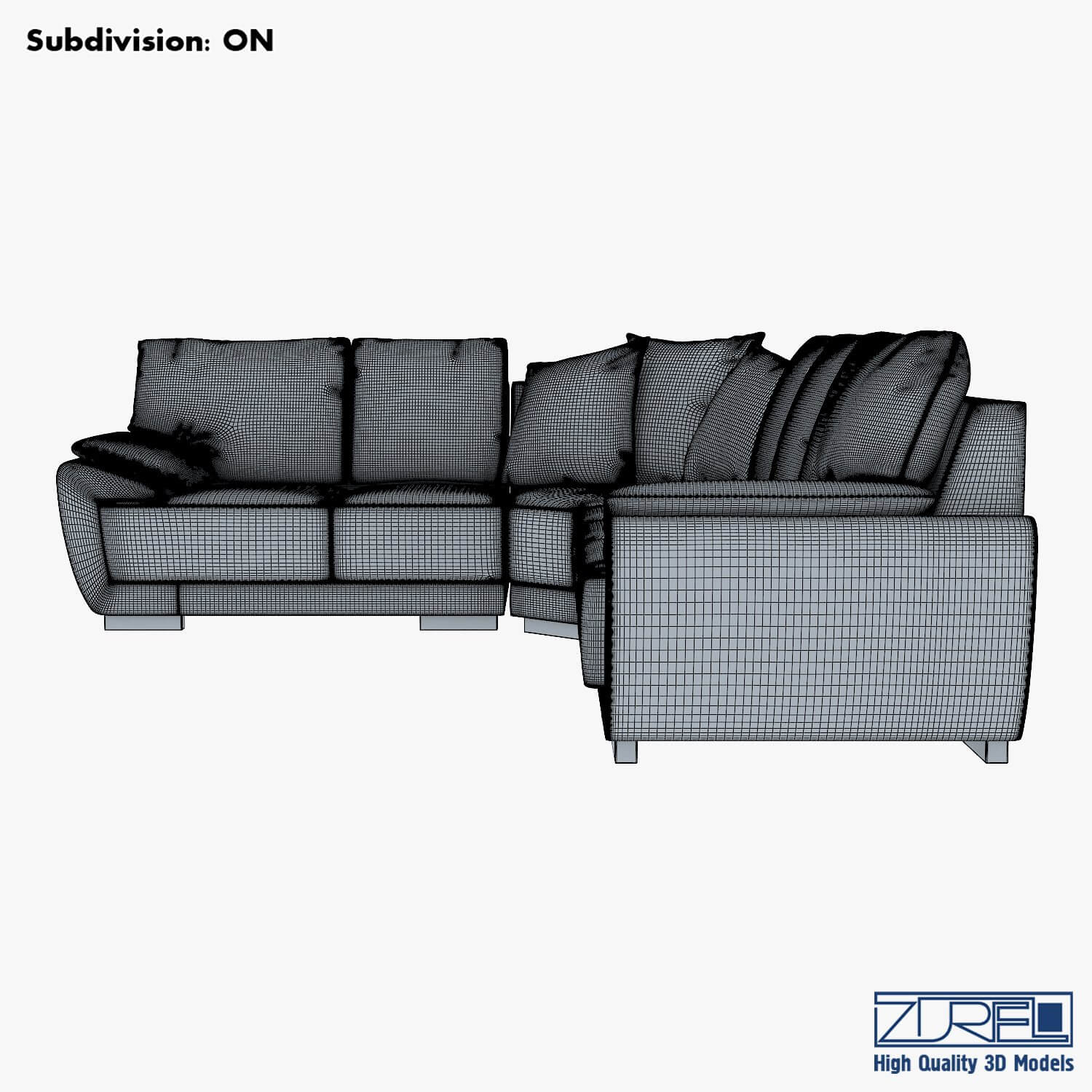 Sofia Sofa - 3D Model by Zurel