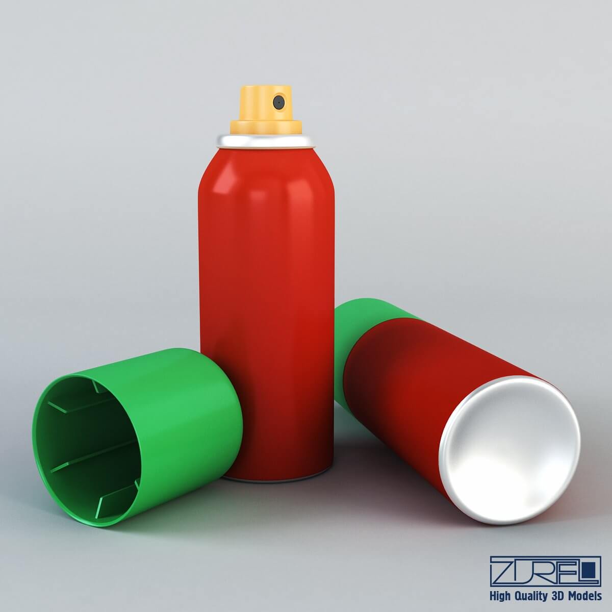 Spray Can 100ml - 3D Model by Zurel