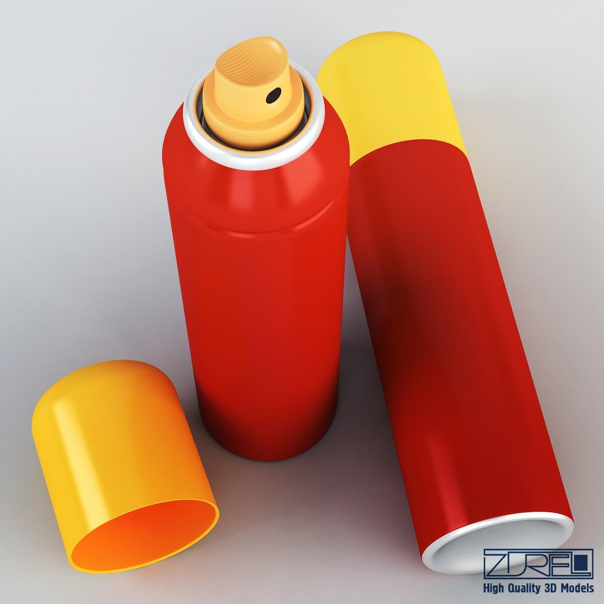 Spray Can 150ml - 3D Model by Zurel
