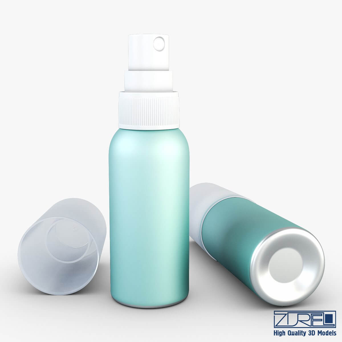 Spray Can 75ml V 2 - 3D Model by Zurel