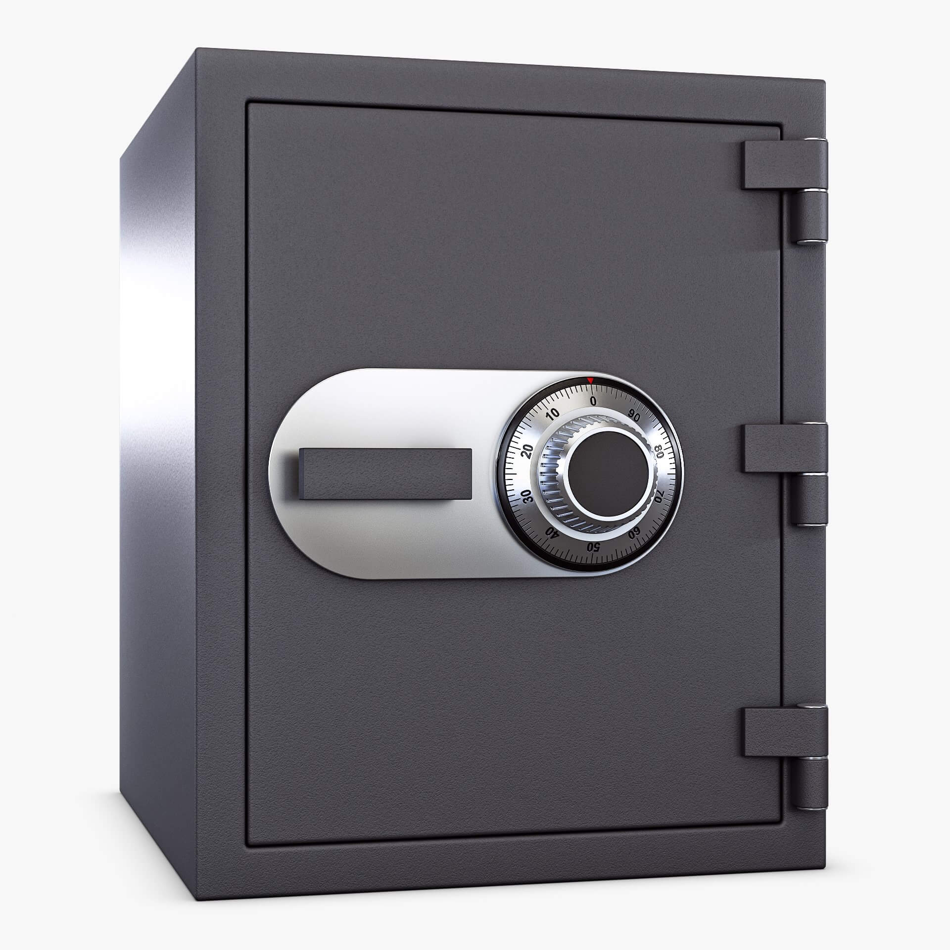 Steel Safe V 1 - 3D Model by Zurel