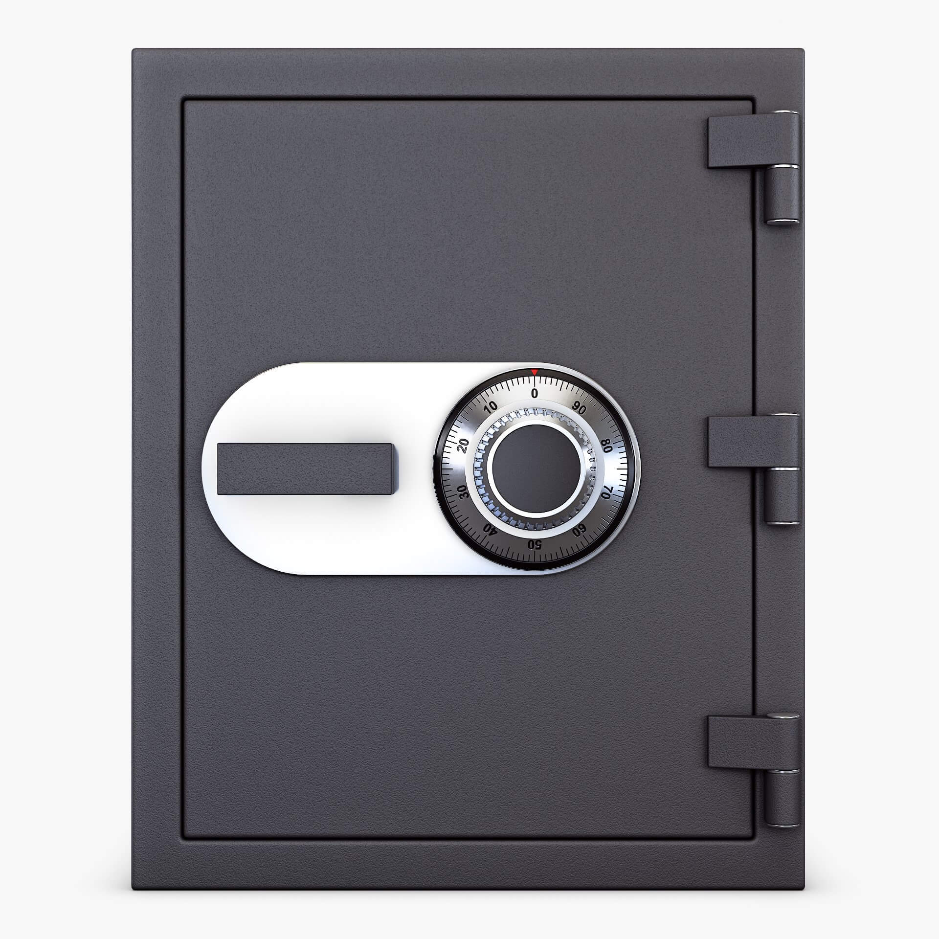 Steel Safe V 1 - 3D Model by Zurel