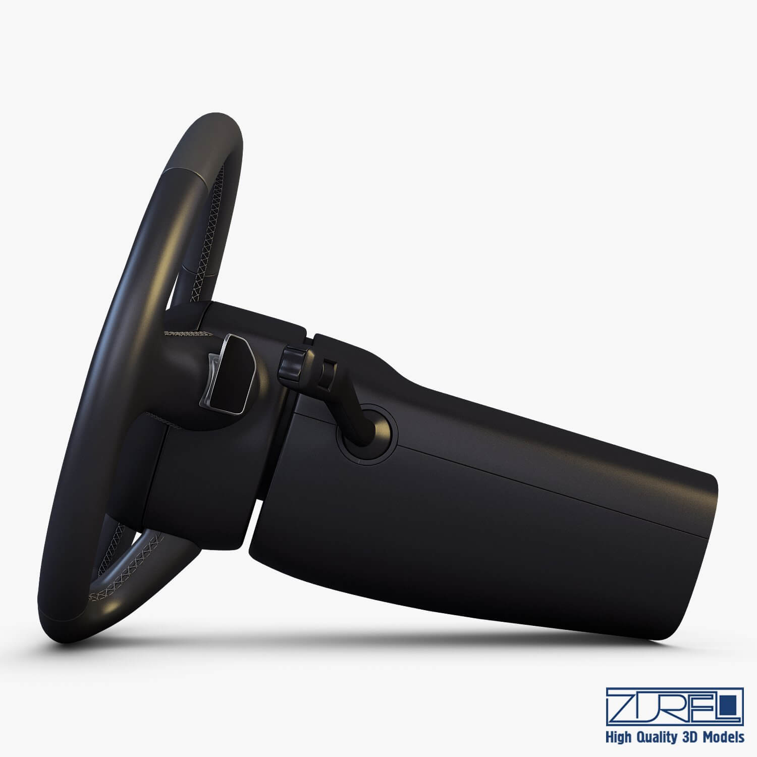 Steering Wheel Audi Q7 Patrick Hellmann - 3D Model by Zurel