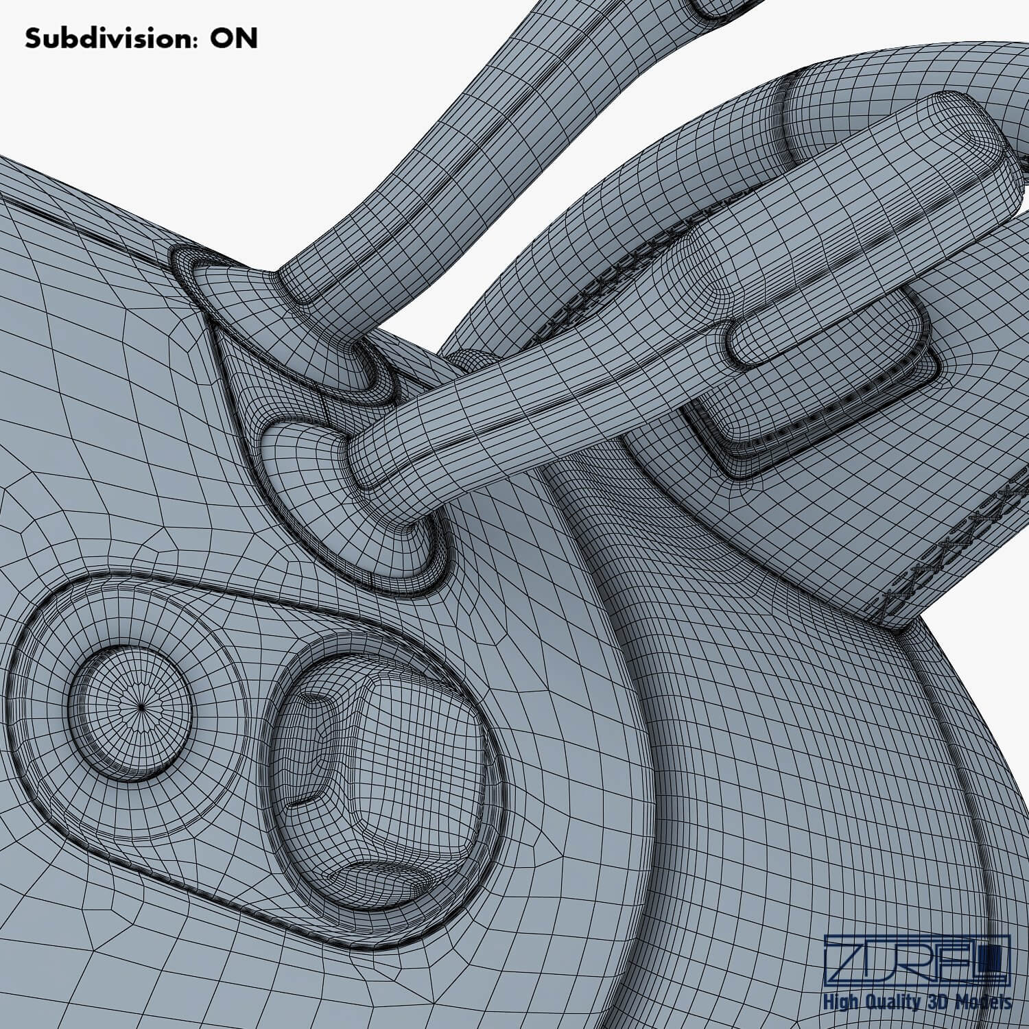 Steering Wheel Audi Q7 Patrick Hellmann - 3D Model by Zurel