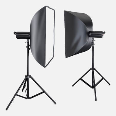Studio Softbox Light M 2 - 3D Model by Zurel