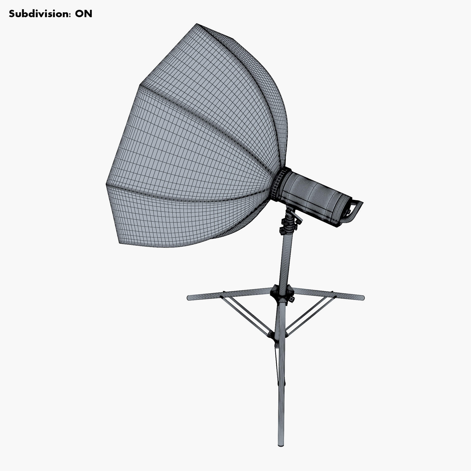 Studio Softbox Octagon Light M 2 - 3D Model by Zurel