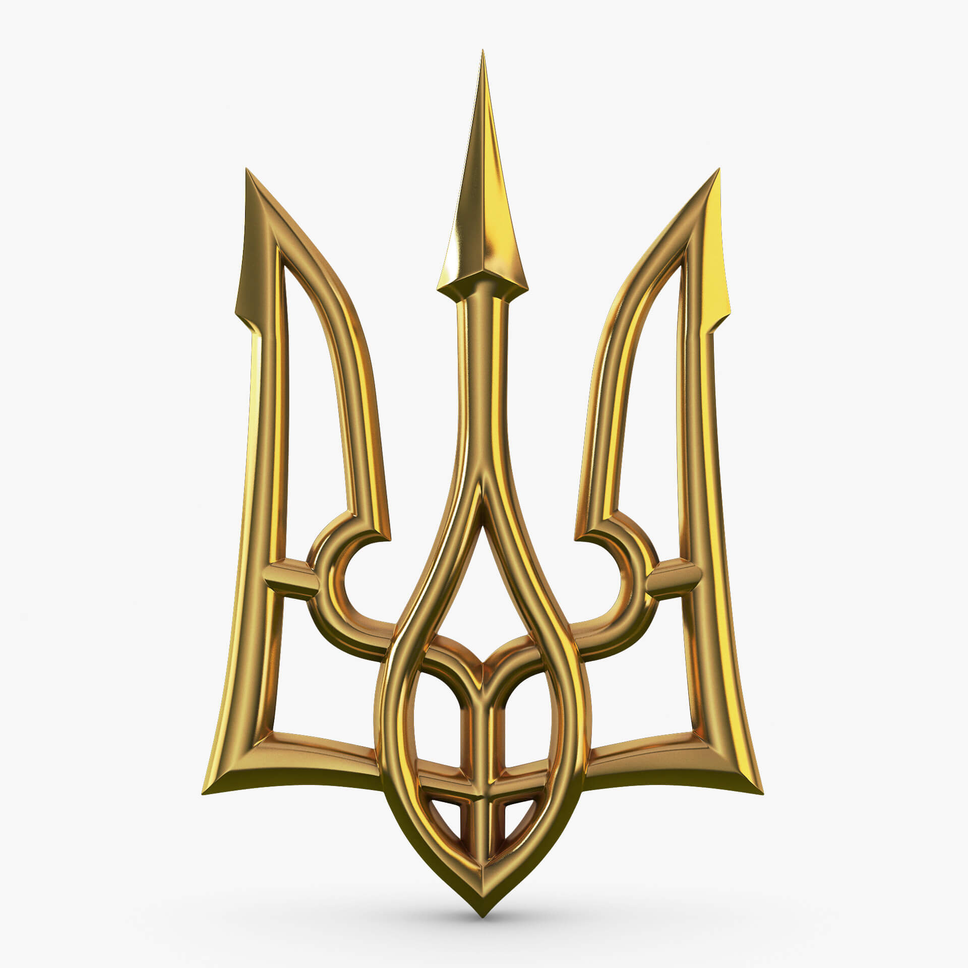 Stylized Ukrainian Tryzub M 3 - 3D Model by Zurel