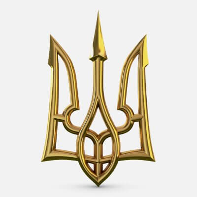 Stylized Ukrainian Tryzub M 3 - 3D Model by Zurel