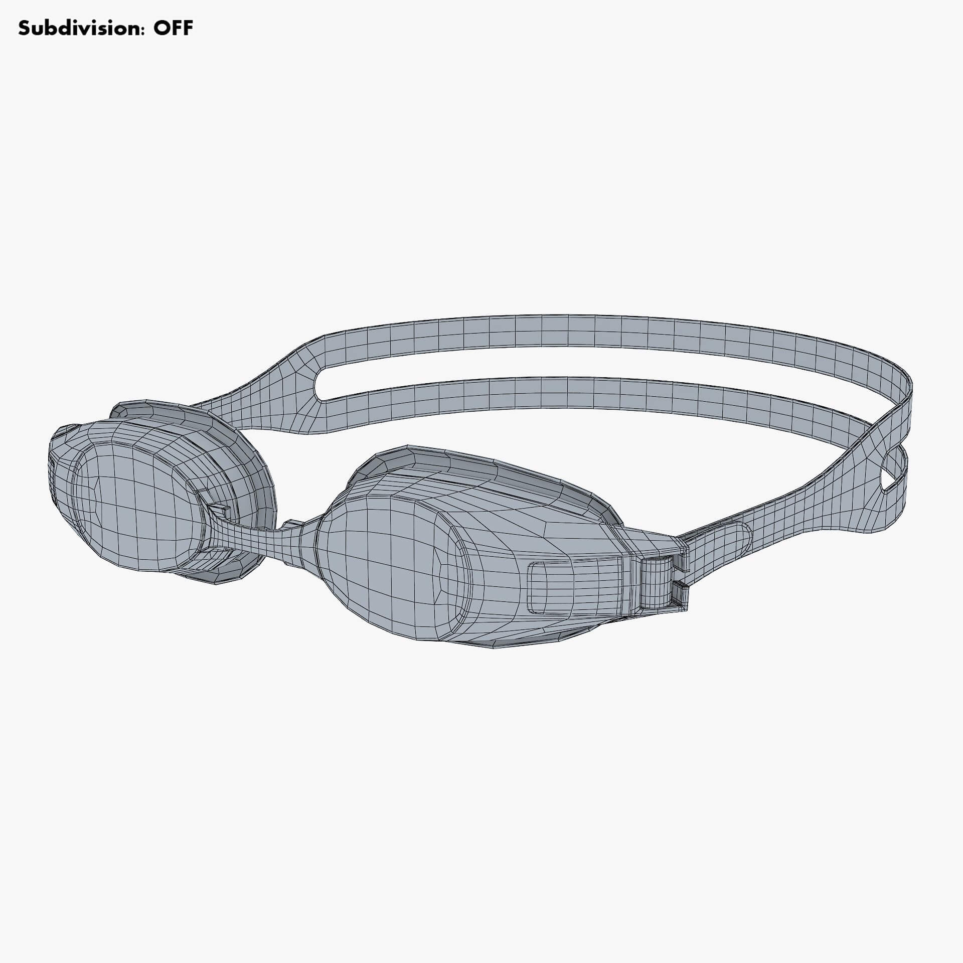 Swim Goggles V 1 - 3D Model by Zurel