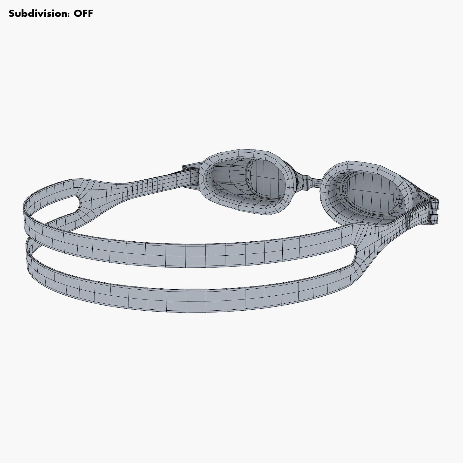 Swim Goggles V 1 - 3D Model by Zurel