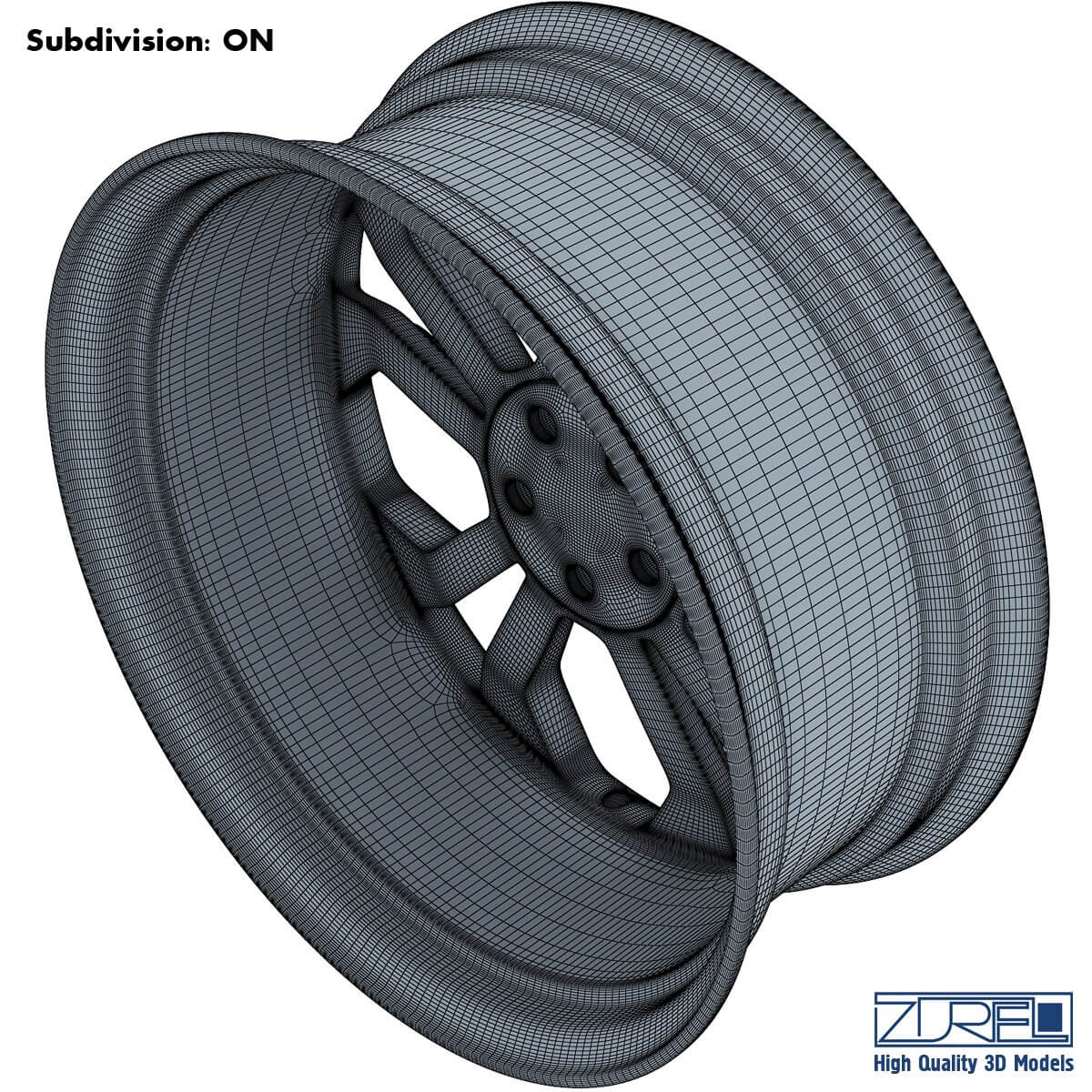 Taurus SHO 20 Machined Wheel Black V 1 - 3D Model by Zurel