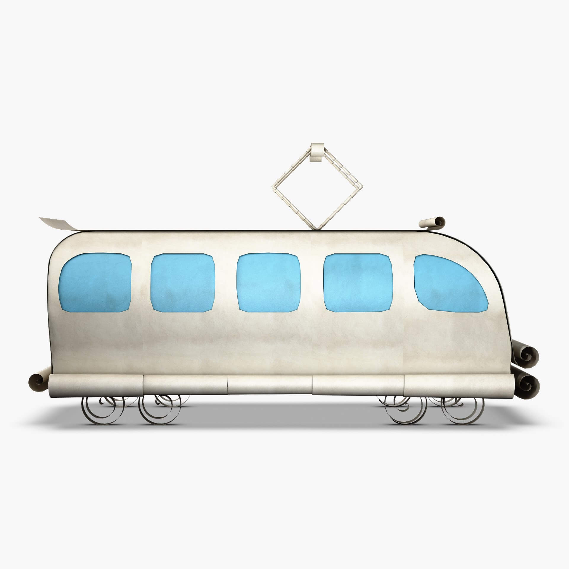 Tram Paper V 1 - 3D Model by Zurel