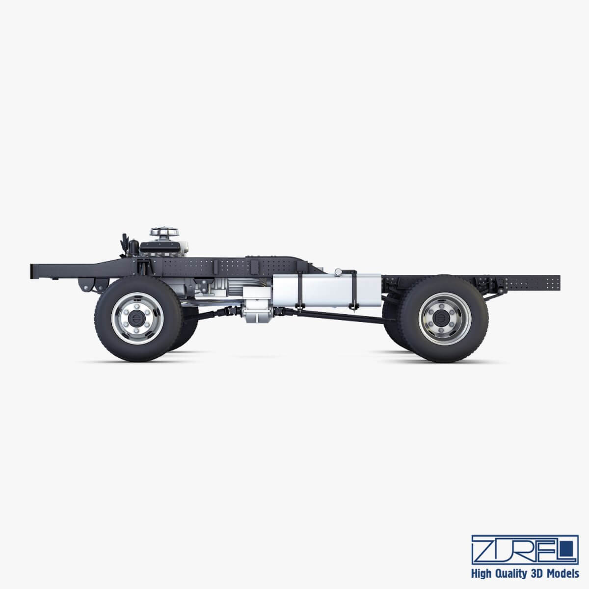 Truck Chassis 4x4 V 1 - 3D Model by Zurel