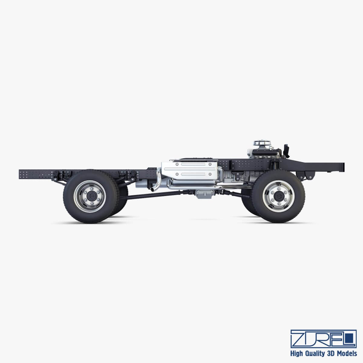 Truck Chassis 4x4 V 1 - 3D Model by Zurel