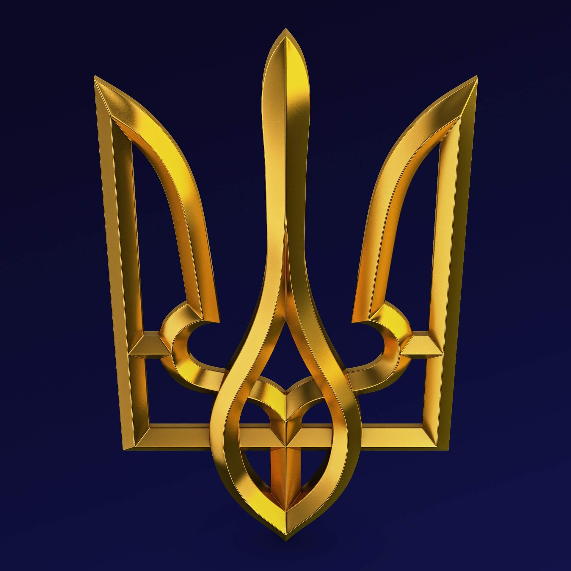 Ukraine State Emblem M 9 - 3D Model by Zurel