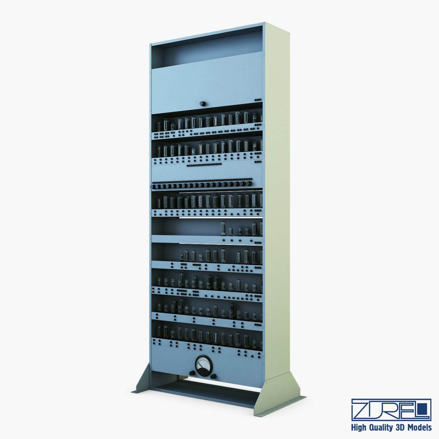 Vacuum Tube Computer V 1 - 3D Model by Zurel