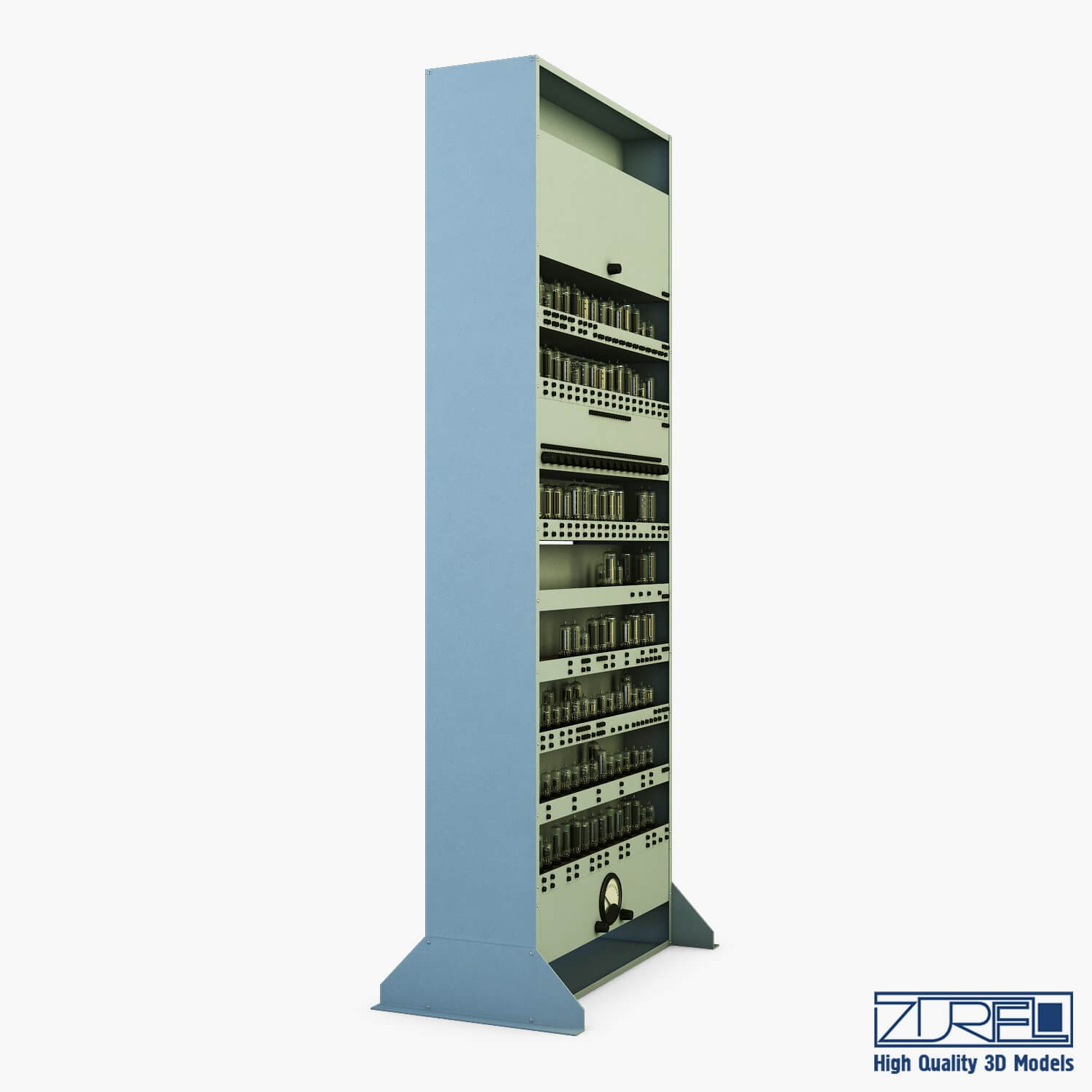 Vacuum Tube Computer V 1 - 3D Model by Zurel