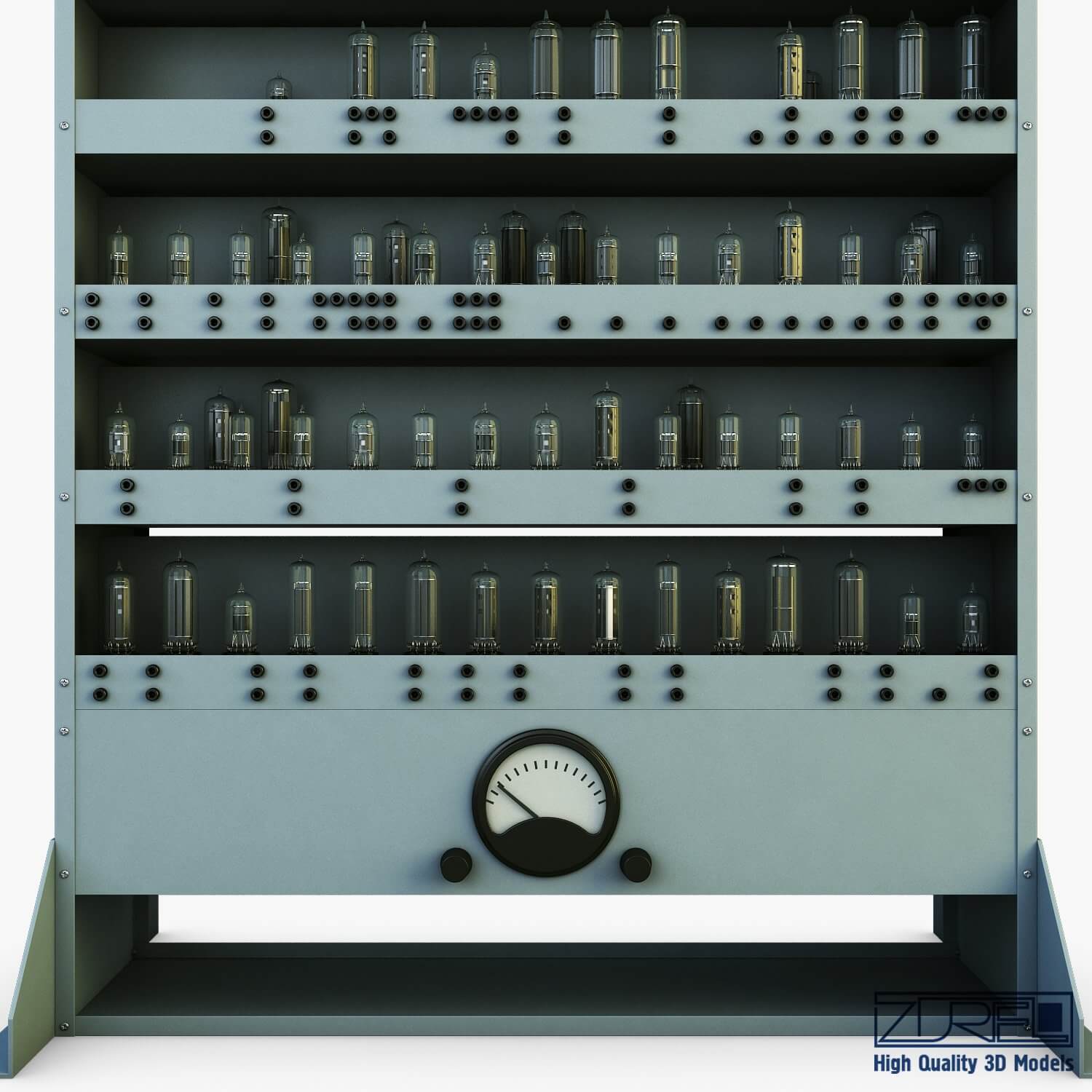 Vacuum Tube Computer V 1 - 3D Model by Zurel