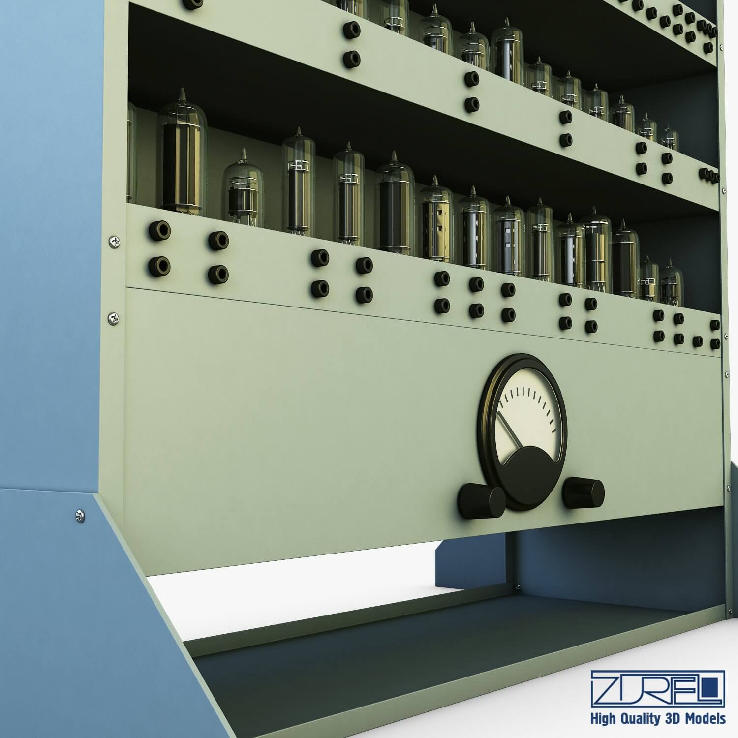 Vacuum Tube Computer V 1 - 3D Model by Zurel