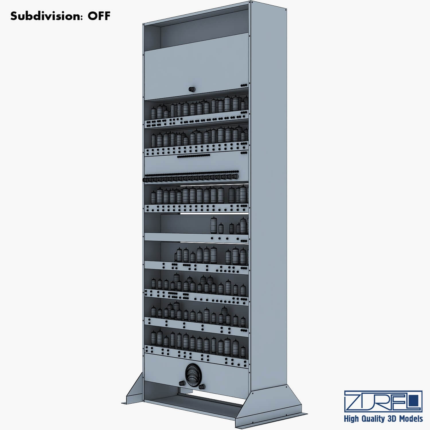 Vacuum Tube Computer V 1 - 3D Model by Zurel