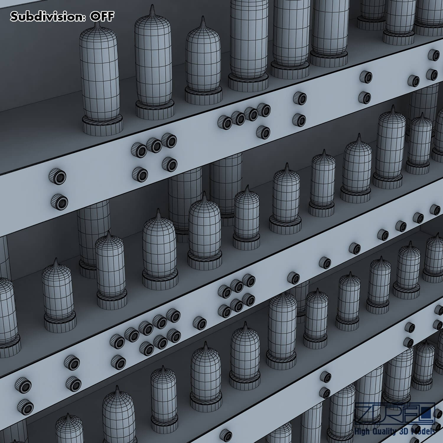 Vacuum Tube Computer V 1 - 3D Model by Zurel