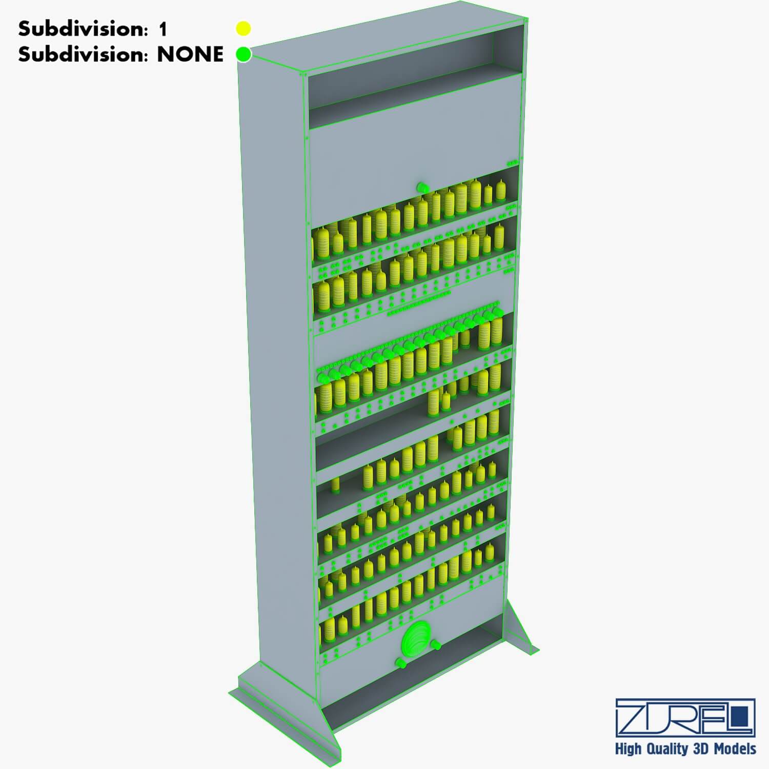 Vacuum Tube Computer V 1 - 3D Model by Zurel