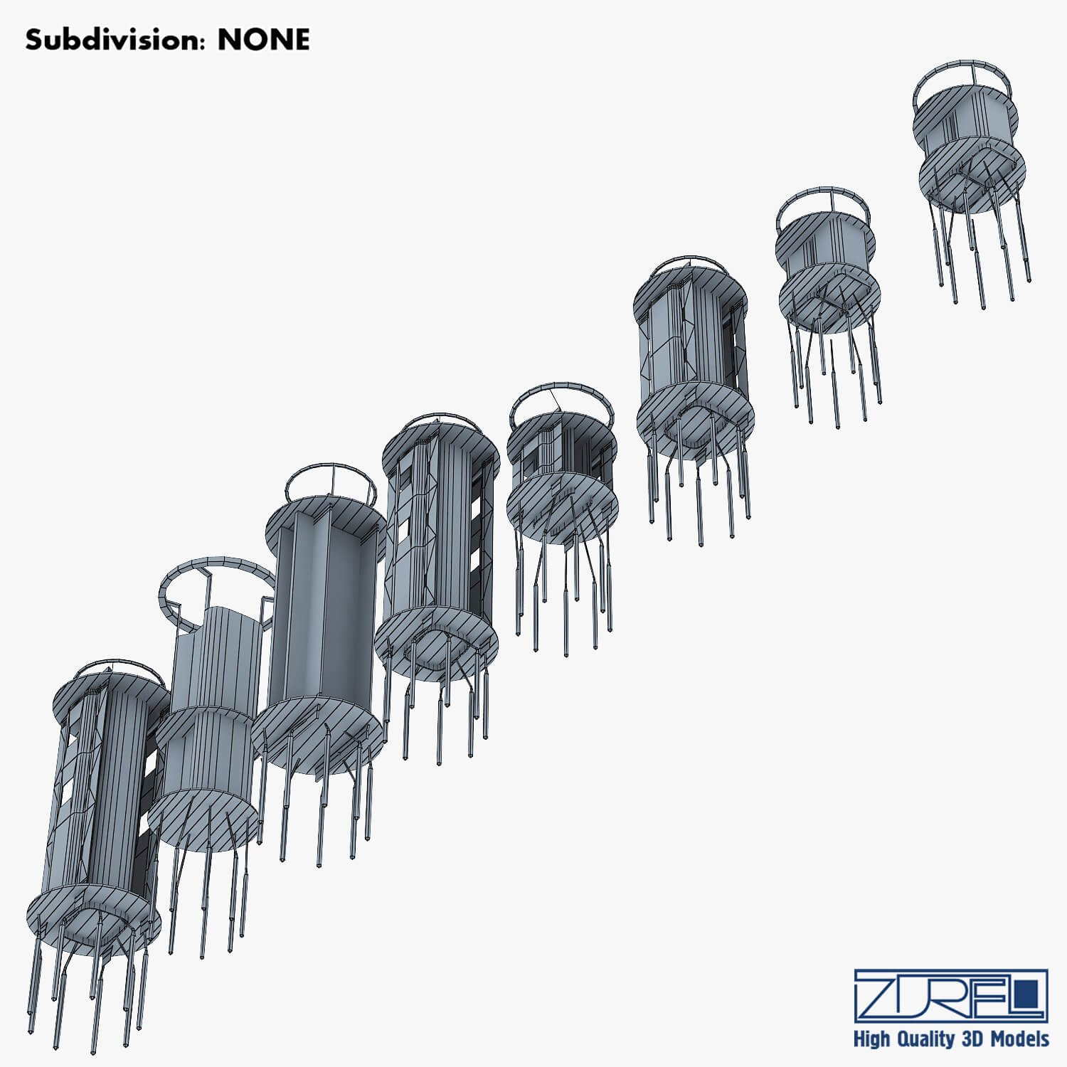 Vacuum Tubes Set - 3D Model by Zurel