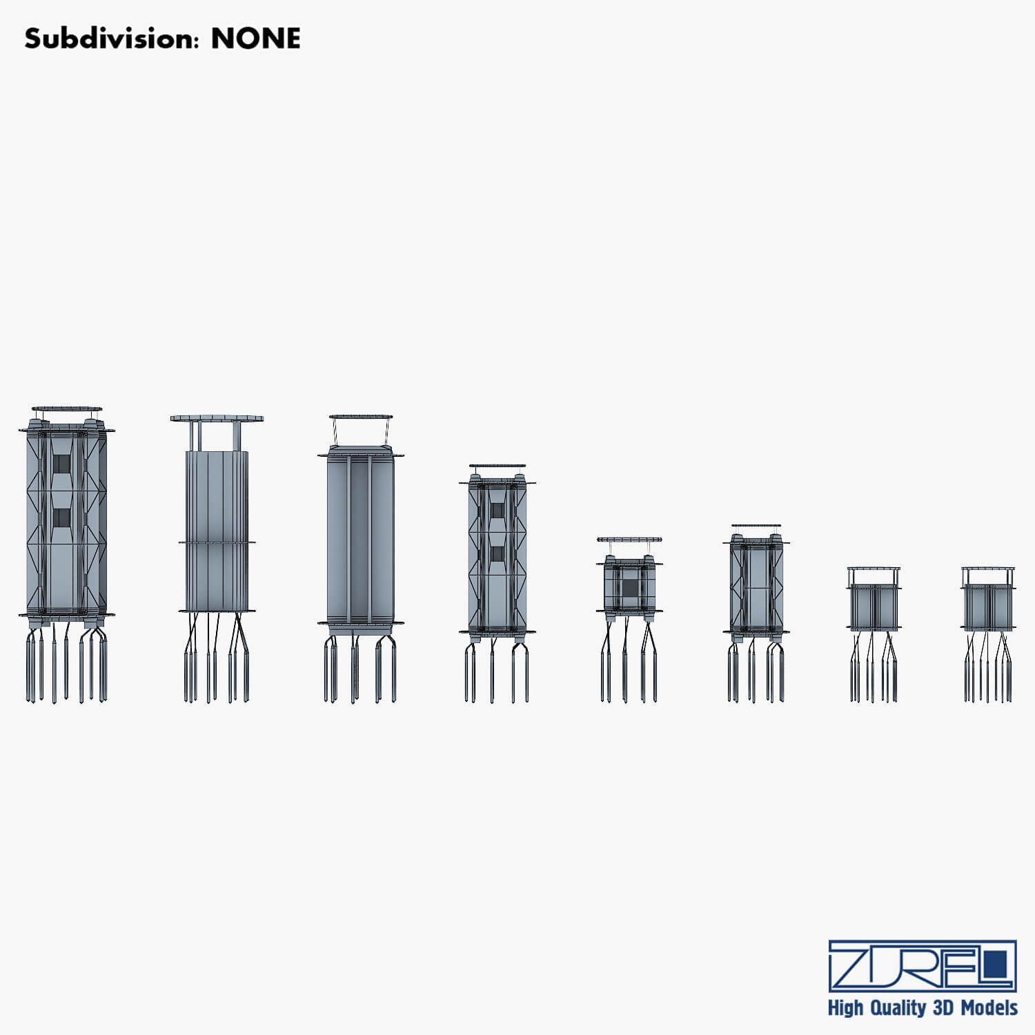 Vacuum Tubes Set - 3D Model by Zurel