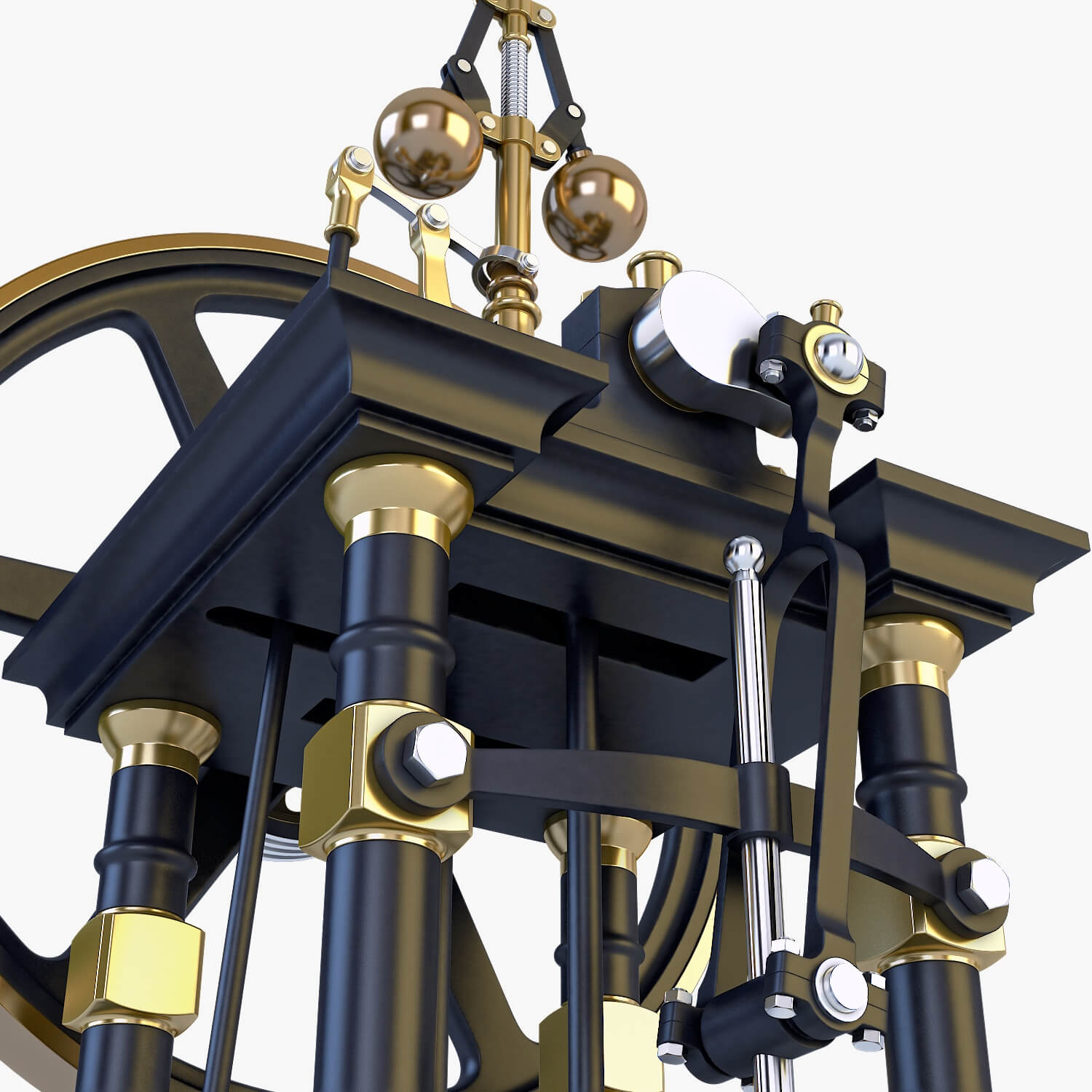 Vertical Steam Engine V 1 - 3D Model by Zurel
