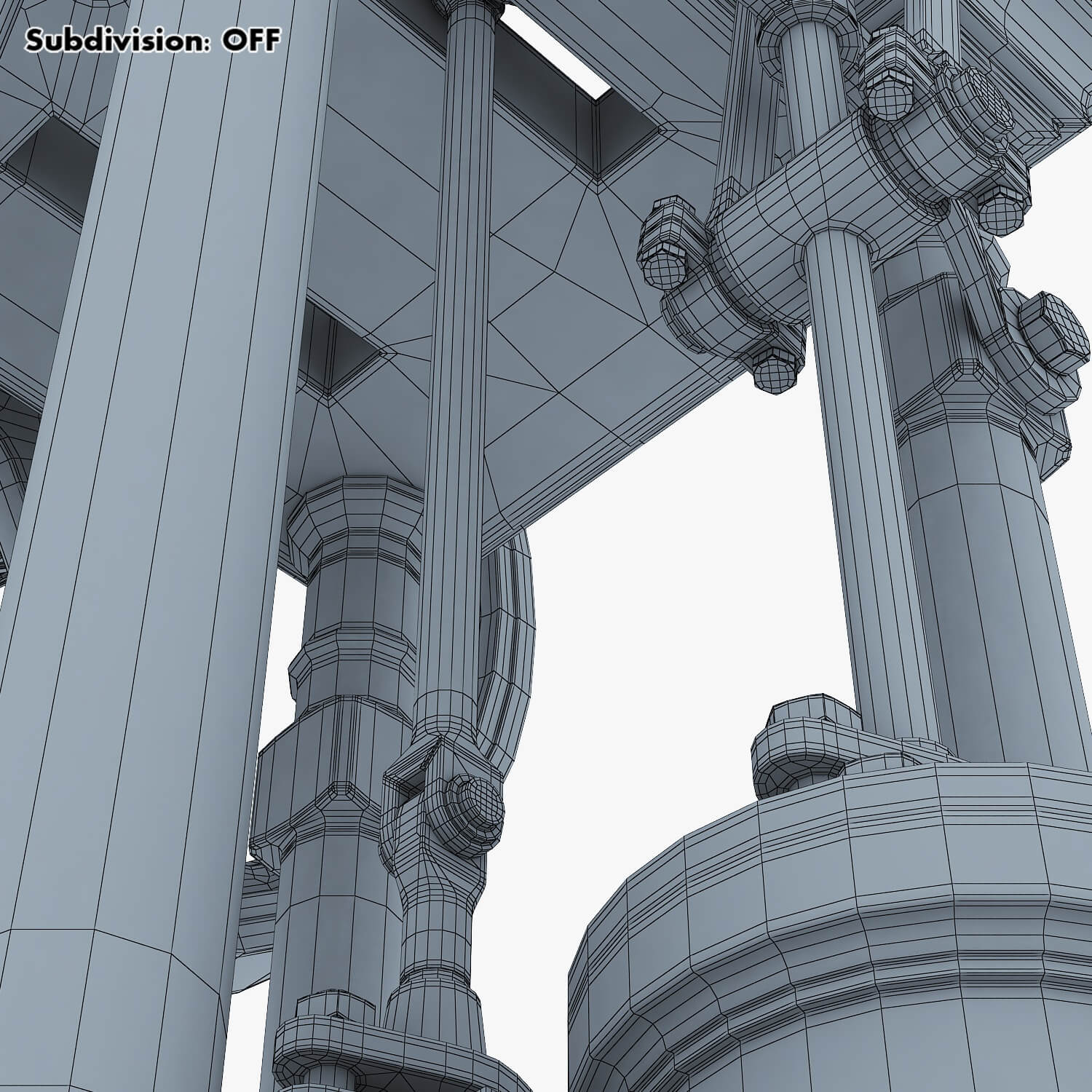 Classic Beam Steam Engine With Flywheel M1 - 3D Model by Zurel