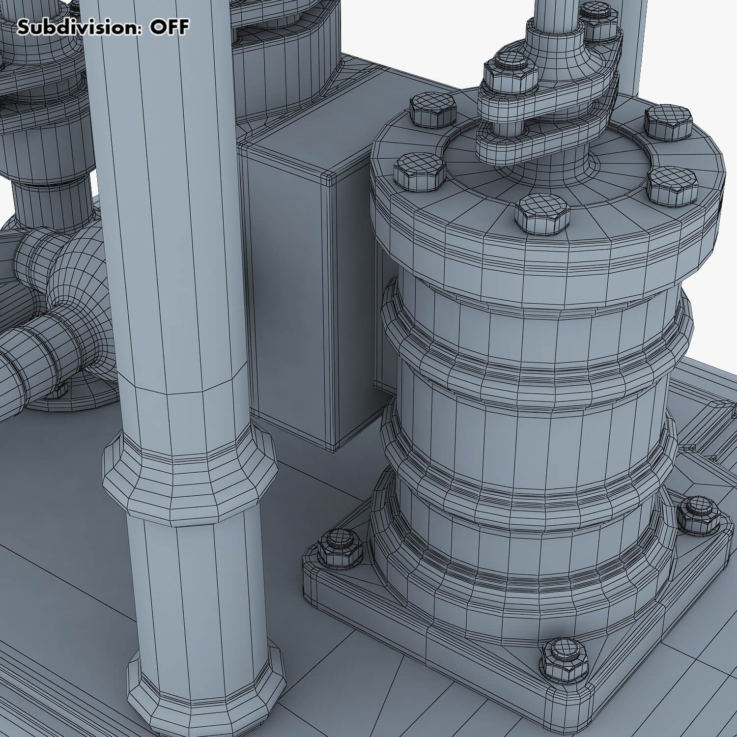 Classic Beam Steam Engine With Flywheel M1 - 3D Model by Zurel