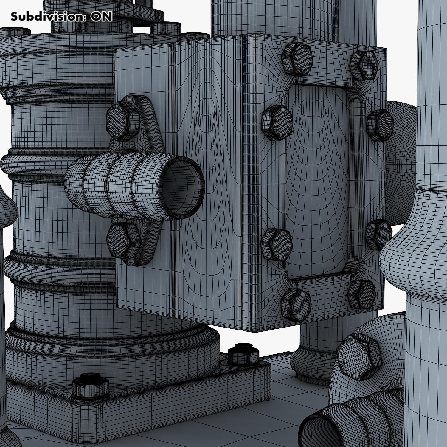 Classic Beam Steam Engine With Flywheel M1 - 3D Model by Zurel