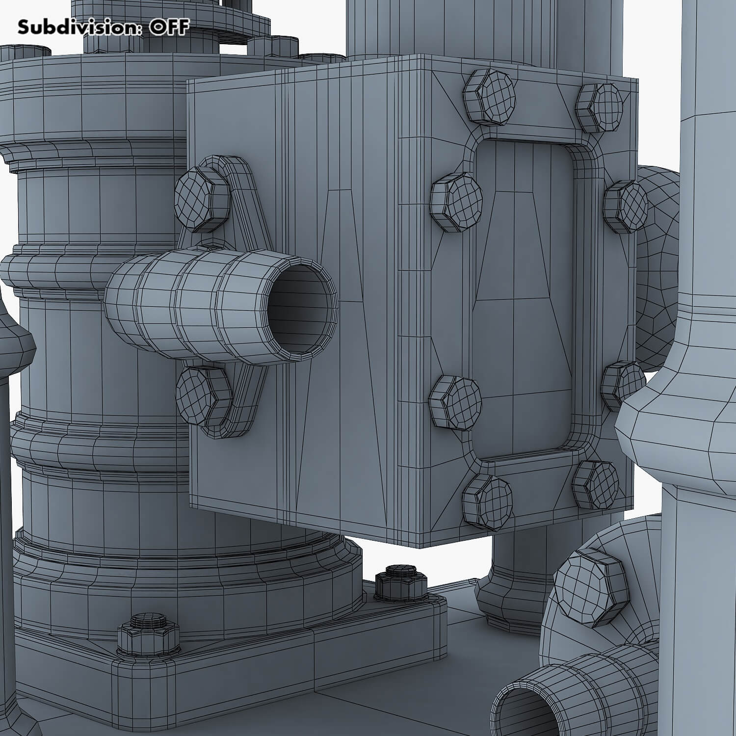 Classic Beam Steam Engine With Flywheel M1 - 3D Model by Zurel