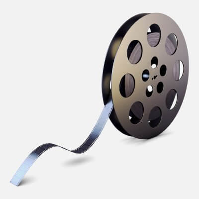 Video Film Reel 35mm V 1 - 3D Model by Zurel