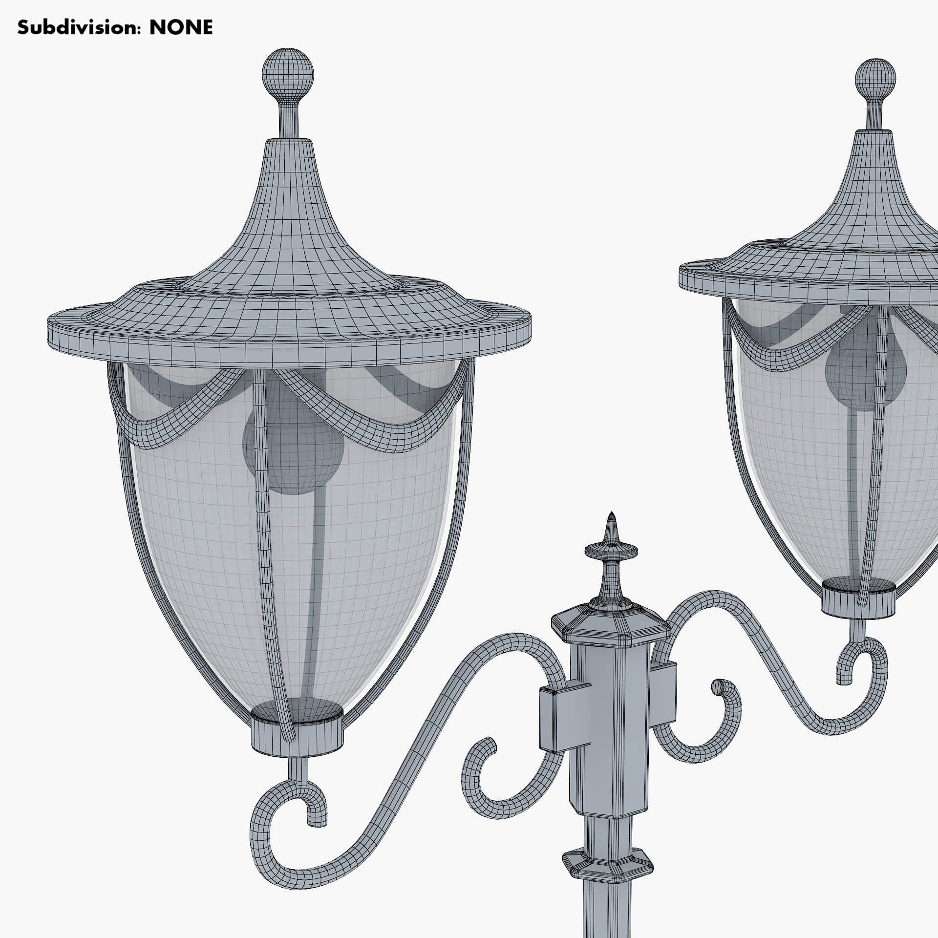 Vintage Streetlight V 2 - 3D Model by Zurel