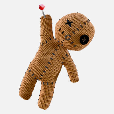 Voodoo Doll Burlap Pinned M1 - 3D Model by Zurel