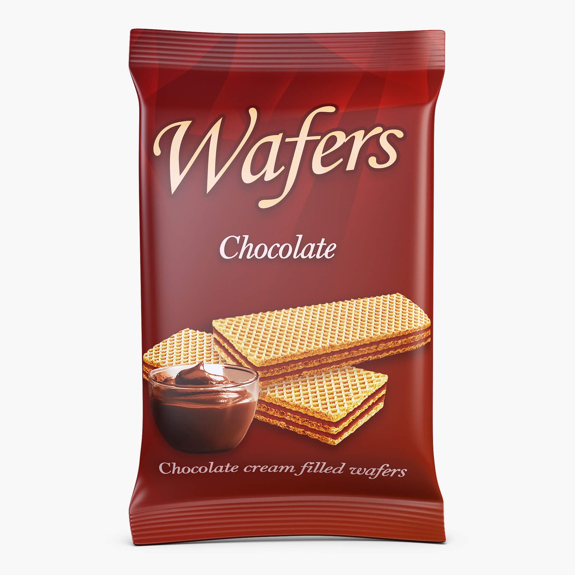 Wafers Chocolate Packaging Simple M 1 - 3D Model by Zurel