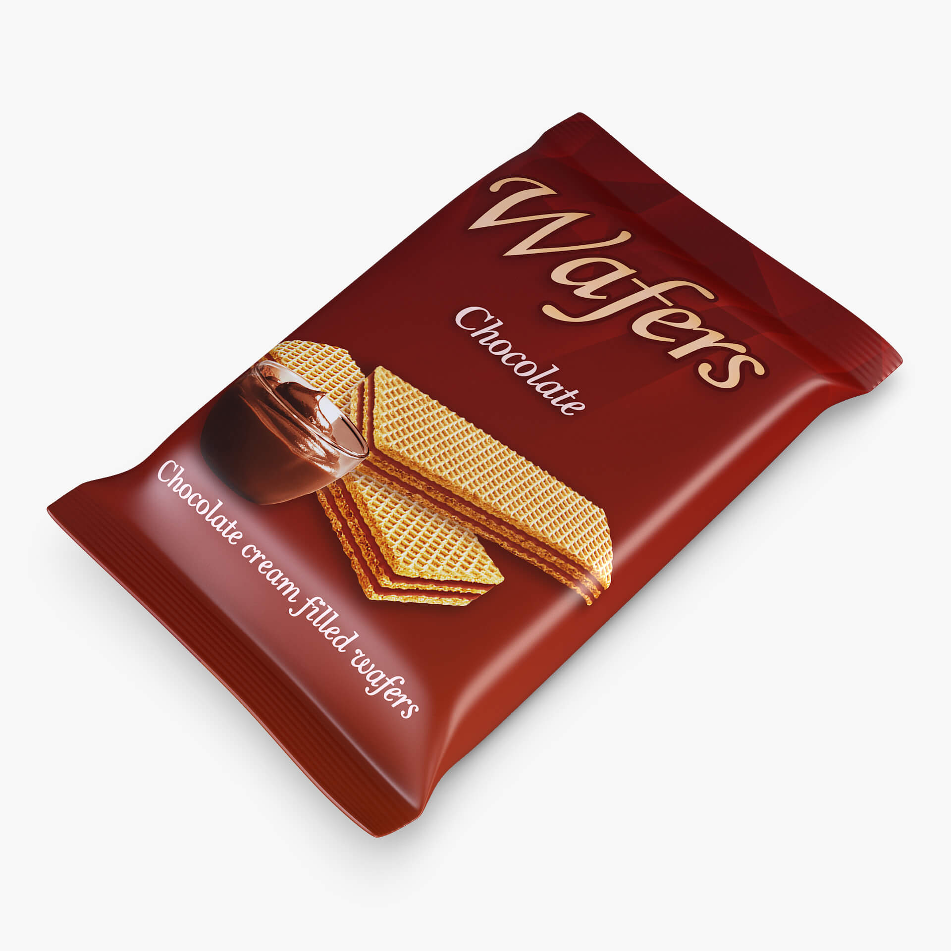 Wafers Chocolate Packaging Simple M 1 - 3D Model by Zurel