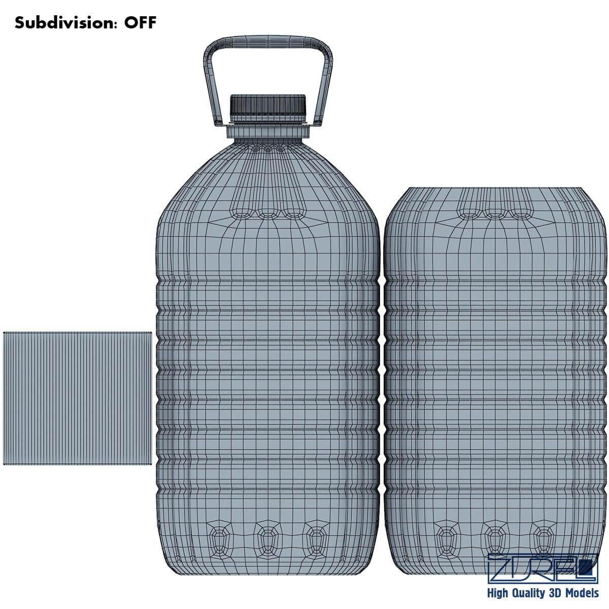 Water Bottle 5 Liter - 3D Model by Zurel