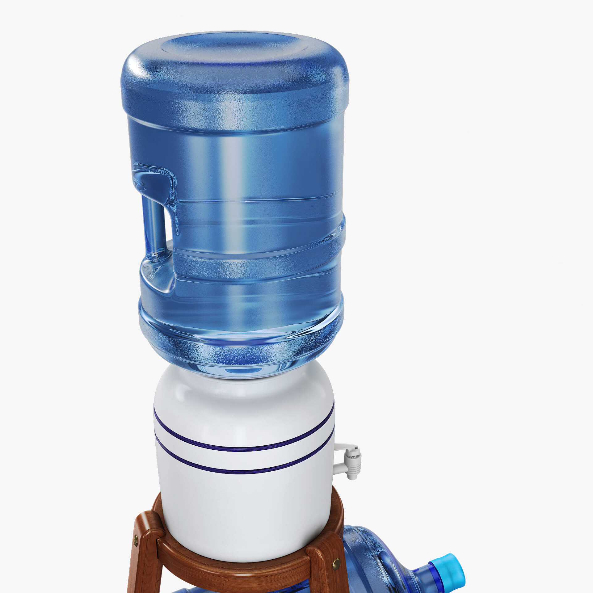 Water Dispenser and Storage Rack M 1 - 3D Model by Zurel