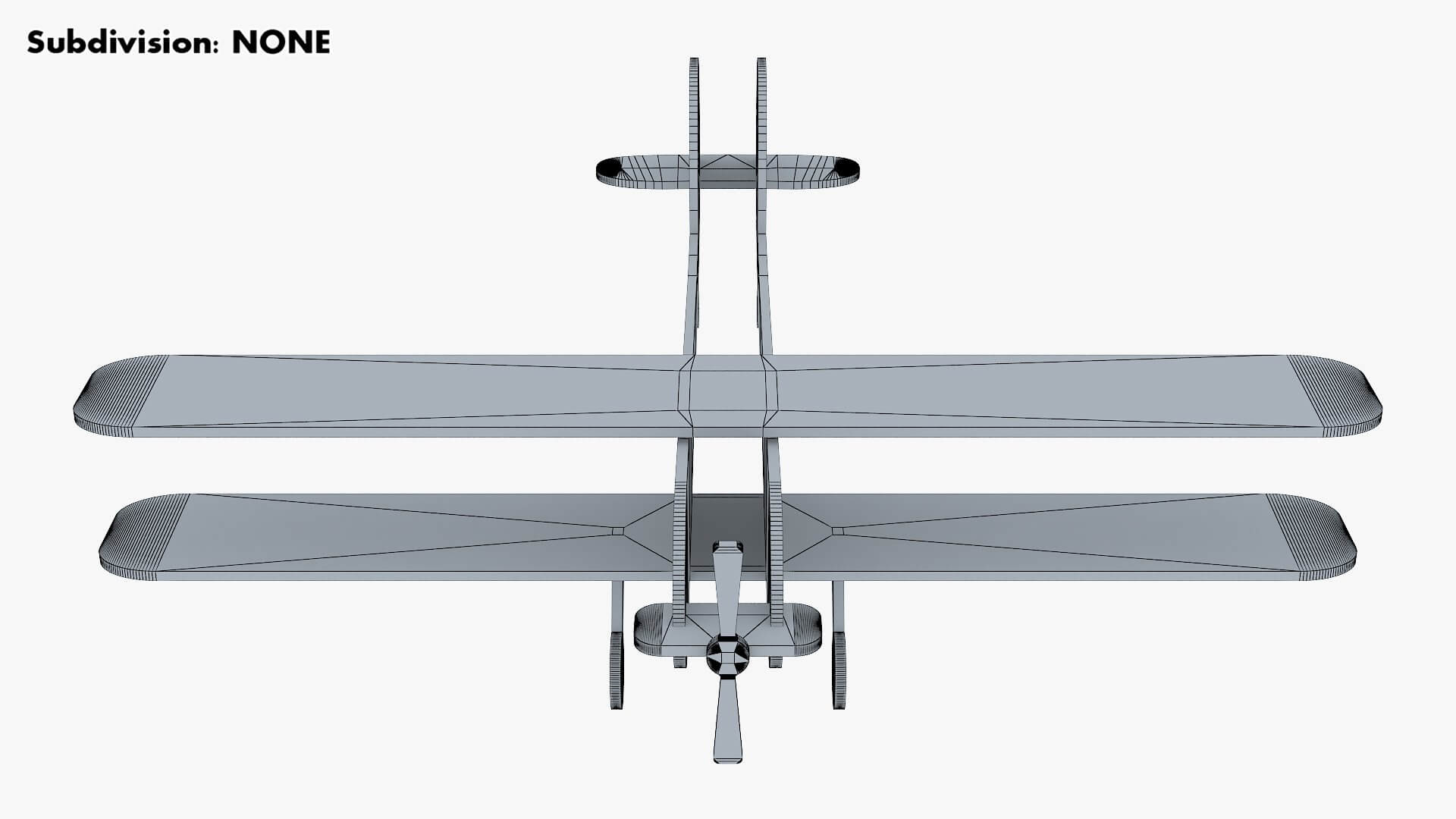 Wooden Toy Plane V 1 - 3D Model by Zurel