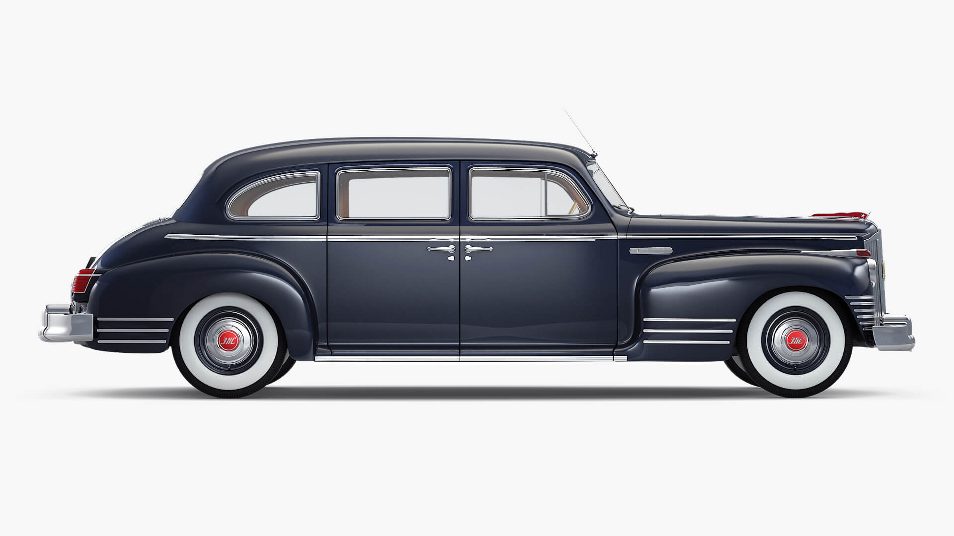 Zis 110 1945-1961 Simple Interior M 1 3D Model by Zurel